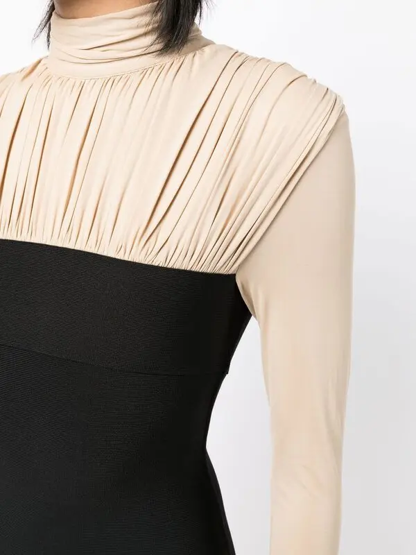 HERVE L. LEROUX Blouse Pencil Dress
