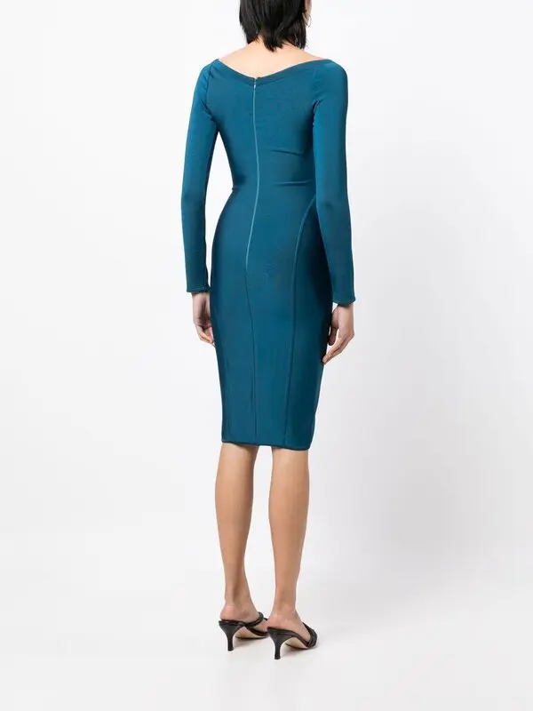 HERVE L. LEROUX Bandage Pencil Dress