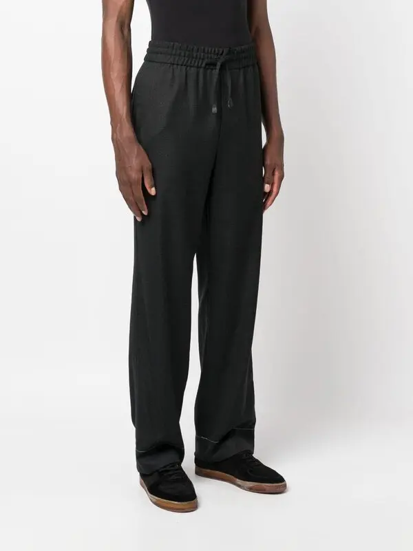 Brioni Drawstring-waist Wool Trousers