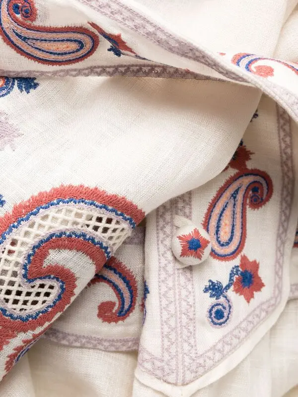 Zimmermann Devi Floral-embroidery Midi Dress