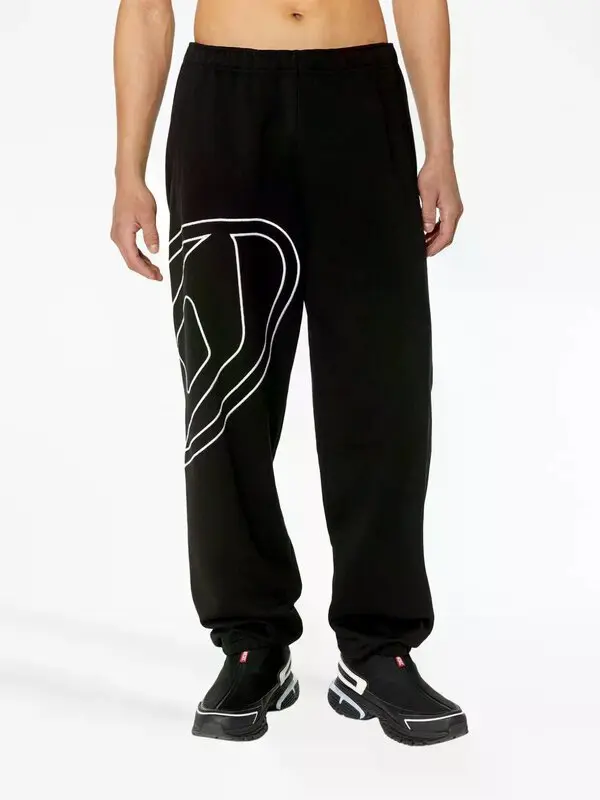 DIESEL® P-marky-megoval-d Cotton Track Pants - Black