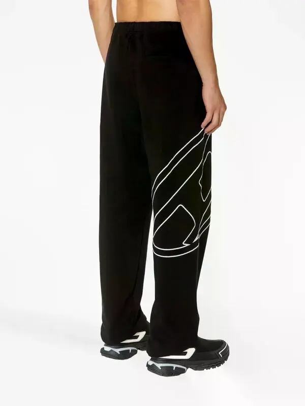 DIESEL® P-marky-megoval-d Cotton Track Pants - Black