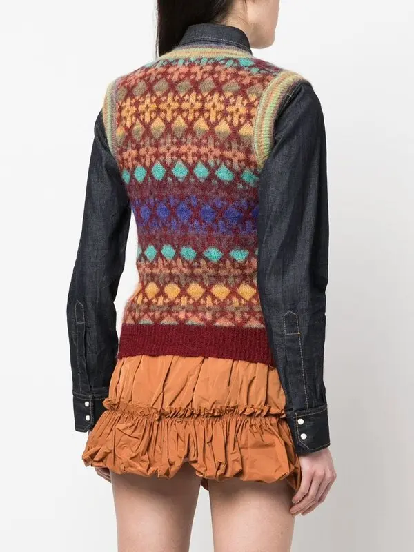 Dsquared2 Jacquard Logo-patch Vest