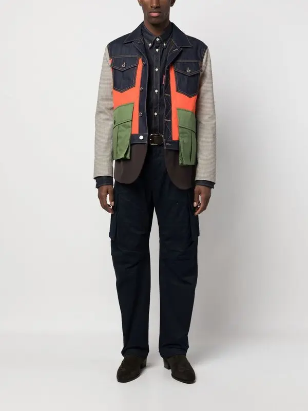 Dsquared2 Patchwork Cotton Jacket