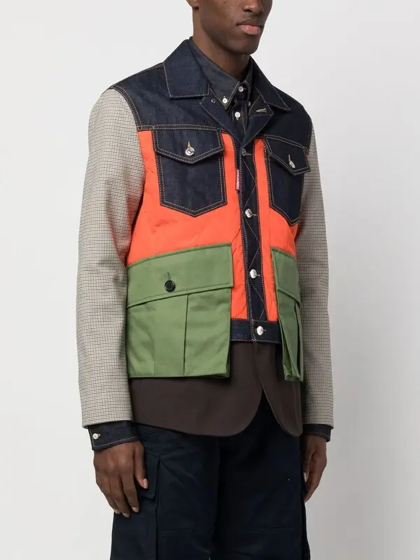 Dsquared2 Patchwork Cotton Jacket