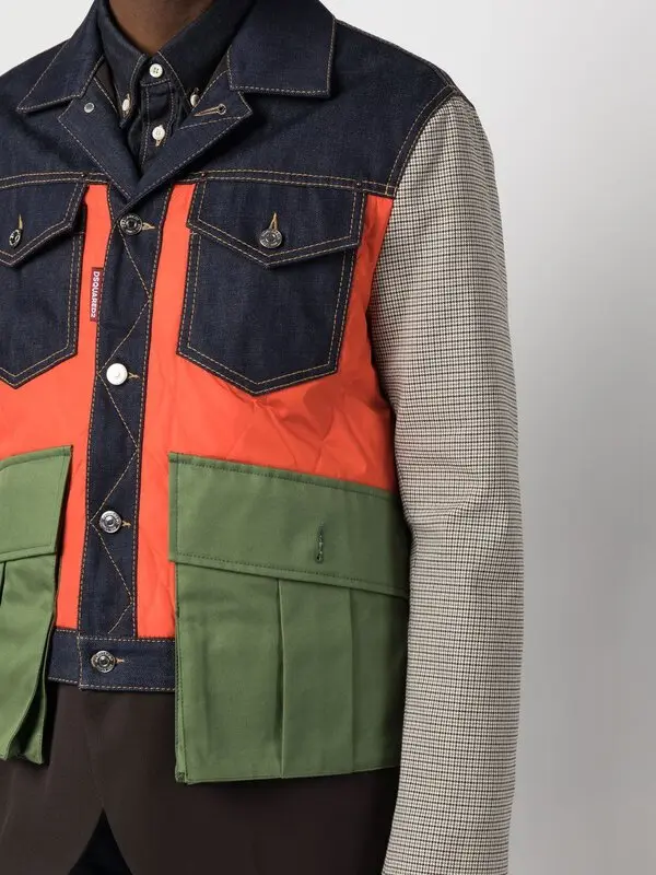 Dsquared2 Patchwork Cotton Jacket