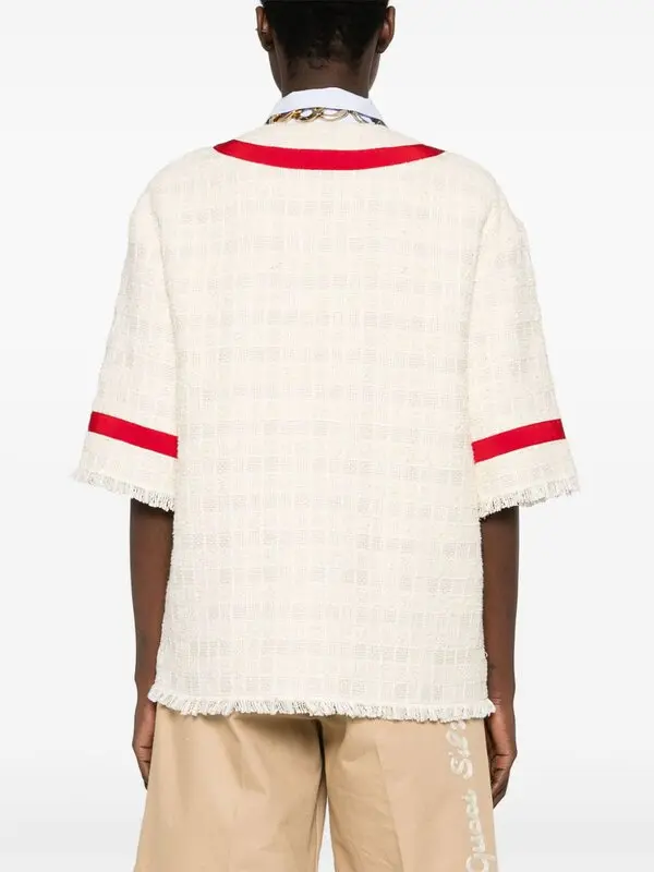Gucci Interlocking G Bouclé Jacket - Neutrals