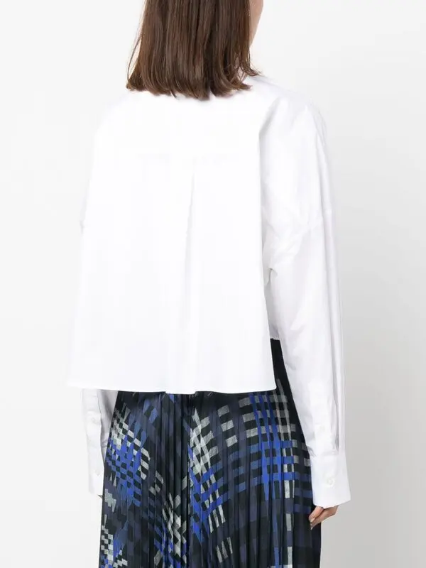 MSGM Sequin-embellished Cotton Shirt