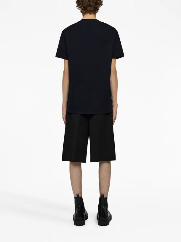JIL SANDER Logo-plaque Cotton T-shirt - Black