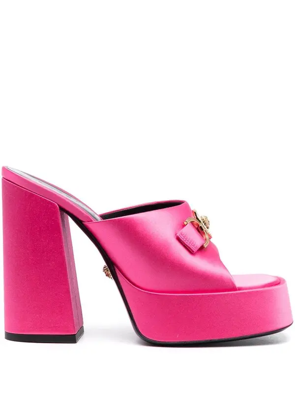 Versace Aevitas Satin Platform Sandals