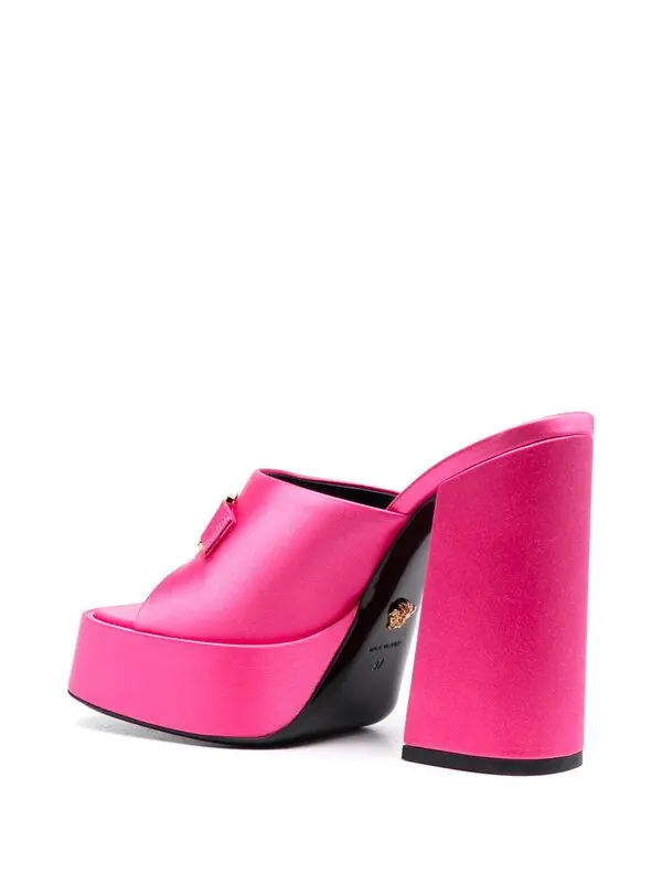 Versace Aevitas Satin Platform Sandals