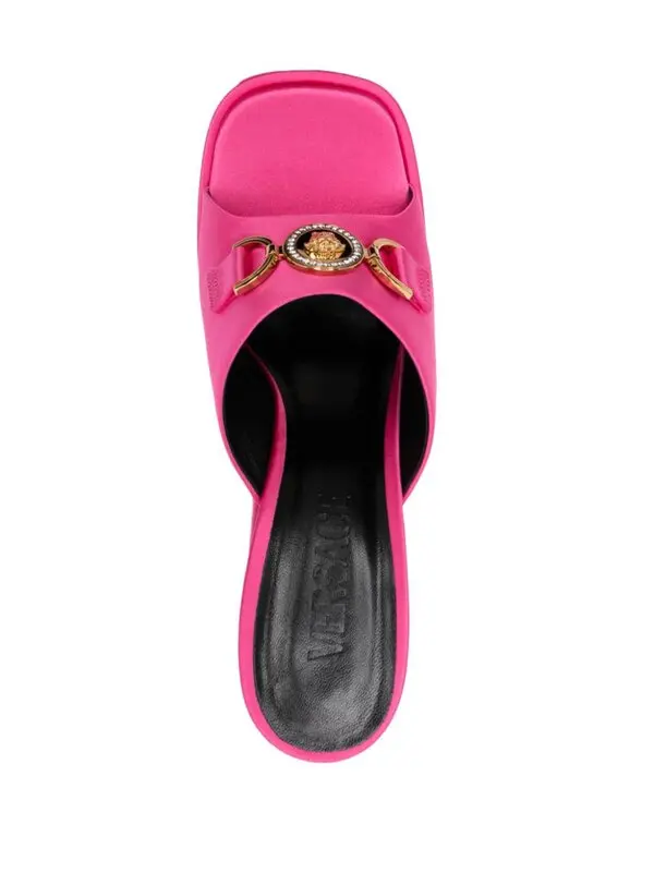 Versace Aevitas Satin Platform Sandals