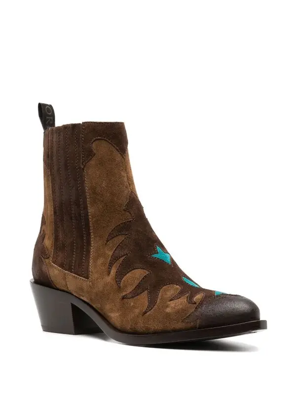 Sartore Texan Ankle Boots - Brown