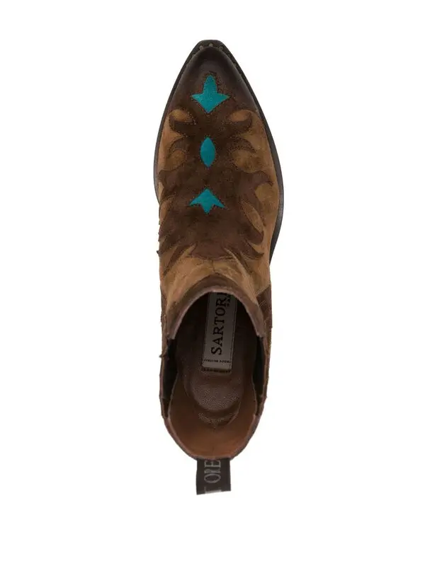 Sartore Texan Ankle Boots - Brown