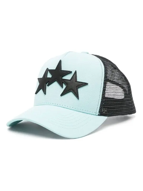 Amiri Star-patch Trucker Cap - Blue