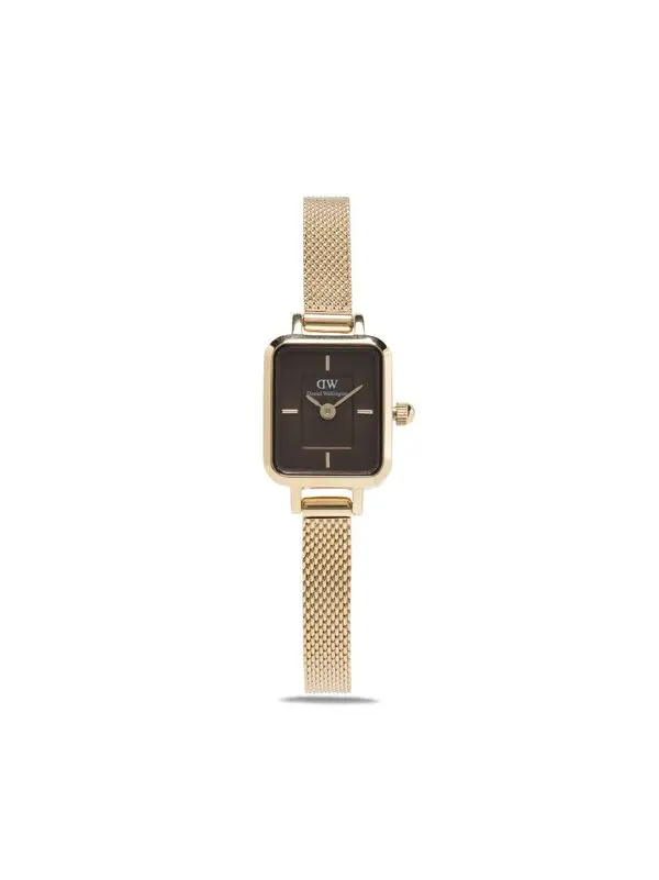 DANIEL WELLINGTON Quadro Mini 19mm Watch - Brown