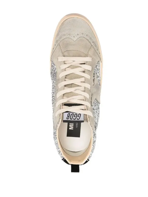 GOLDEN GOOSE Mid Star Glitter Sneakers