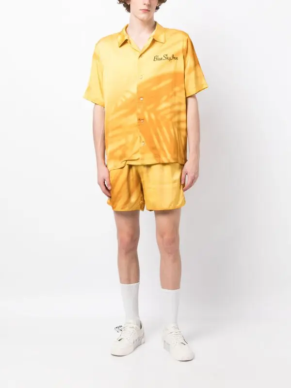 BLUE SKY INN Palms Printed Shorts - Yellow