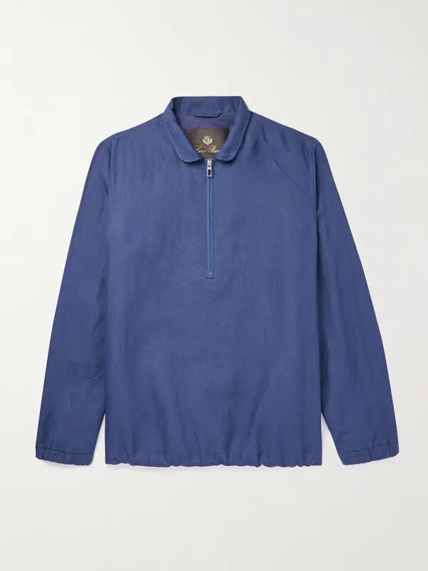 Loro Piana Linen Half-zip Jacket