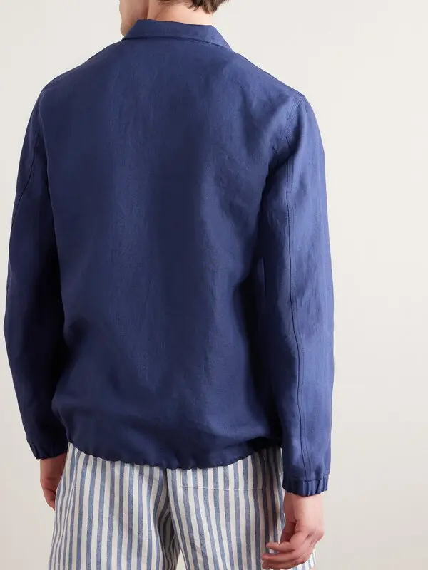 Loro Piana Linen Half-zip Jacket