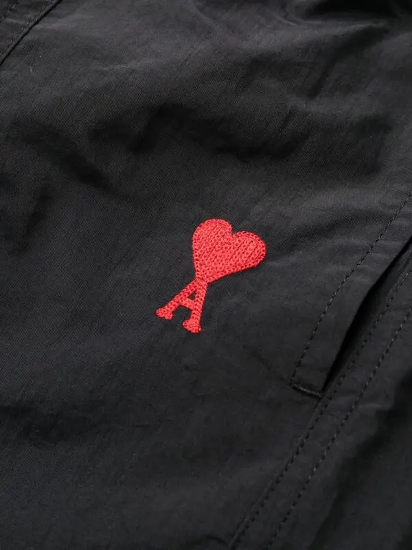AMI Paris Embroidered Logo Swim Shorts