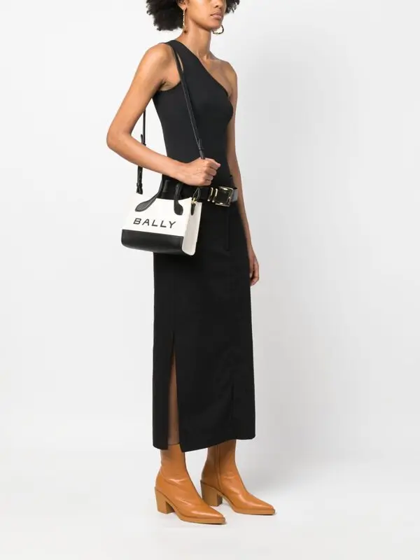 Bally Logo Print Tote Bag - Neutrals