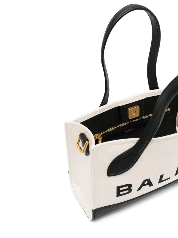 Bally Logo Print Tote Bag - Neutrals