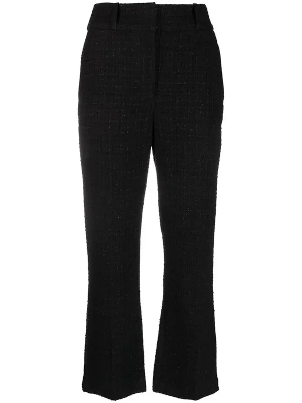 IRO PARIS Bouclé Straight-leg Cropped Trousers