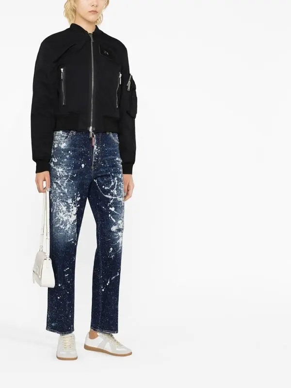 Dsquared2 Embellished Straight-leg Jeans