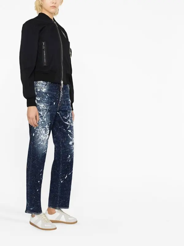 Dsquared2 Embellished Straight-leg Jeans