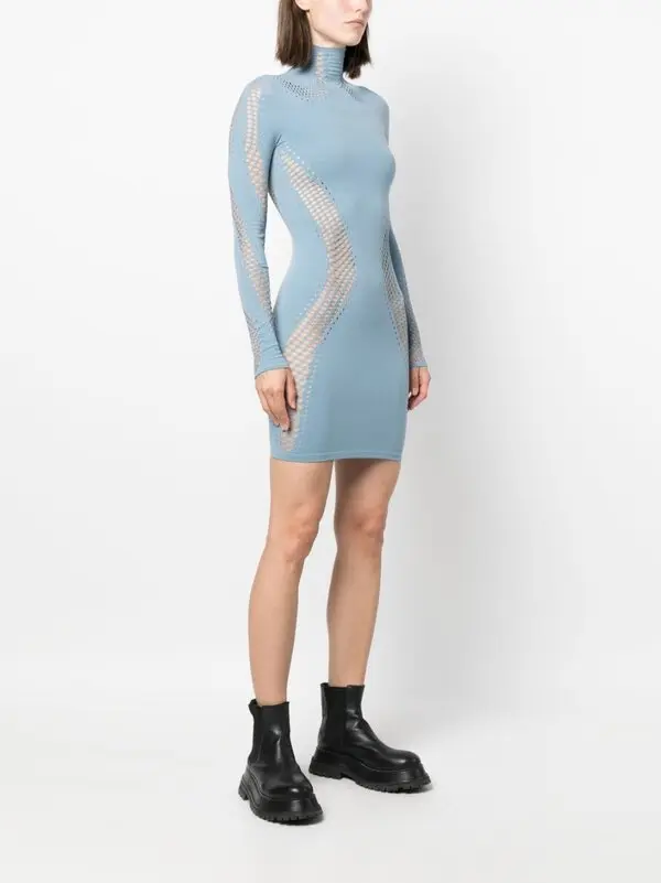 MUGLER Seamless Panelled Minidress