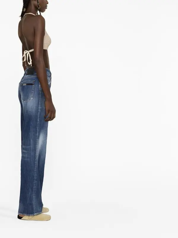 Dsquared2 High Waist Wide-leg Jeans
