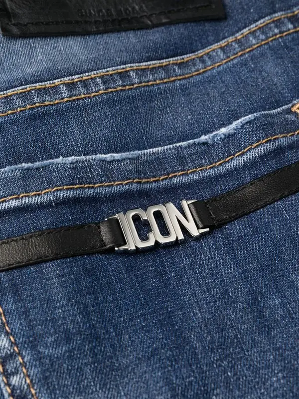 Dsquared2 High Waist Wide-leg Jeans