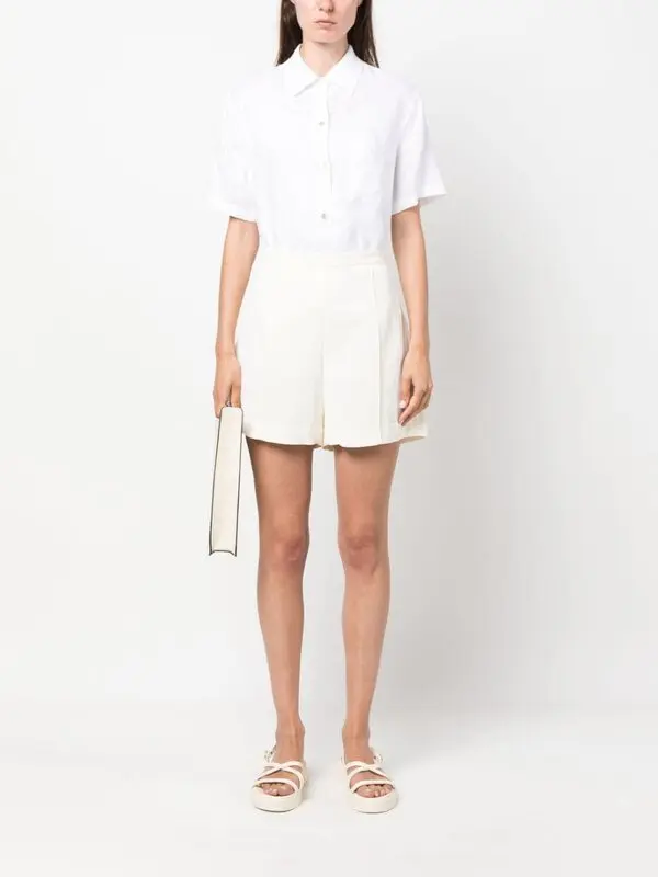 Vince High-waisted Thigh-length Shorts