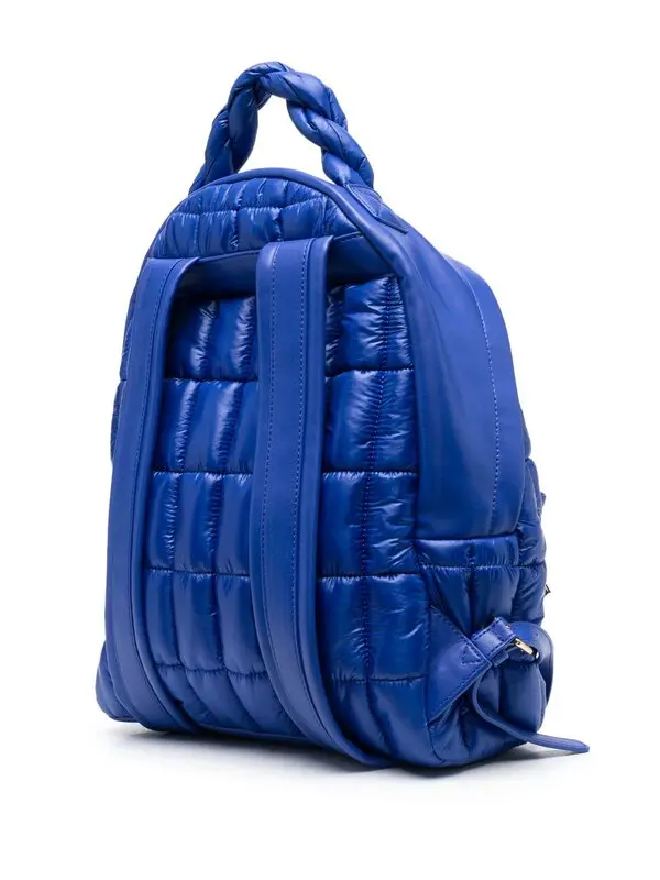 Moschino Quilted Braided-handle Backpack