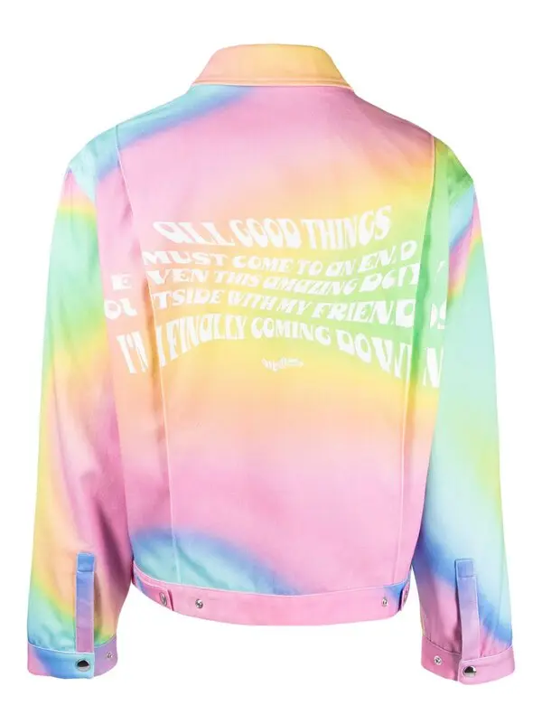 MSFTS Trippy Summer Slogan-print Jacket