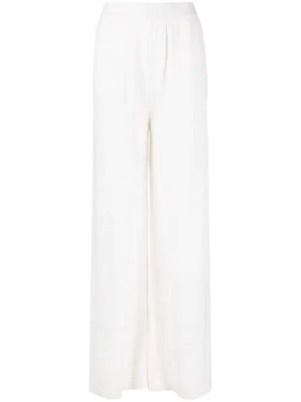 MSGM Wide-leg Wool-cashmere Blend Trousers