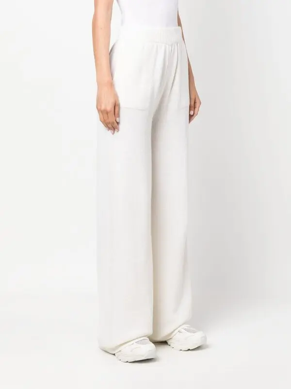 MSGM Wide-leg Wool-cashmere Blend Trousers