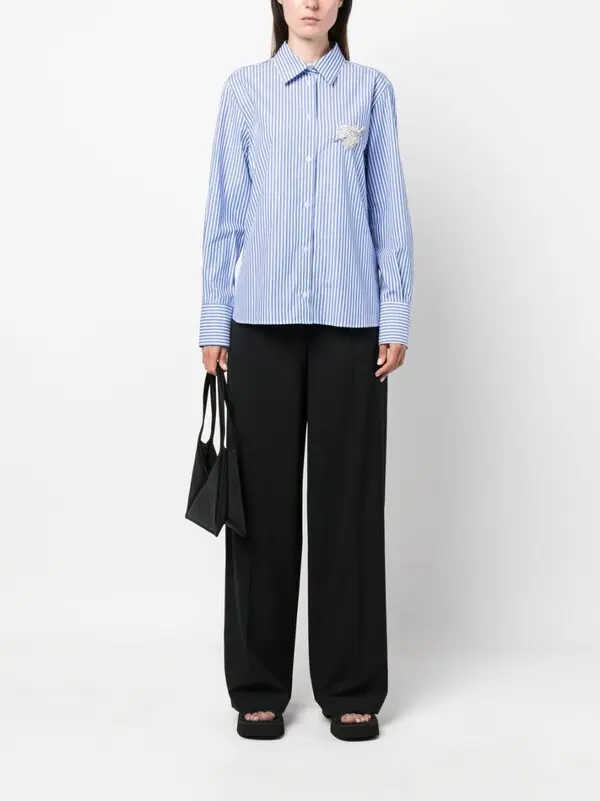MSGM Wide-leg Tailored Trousers