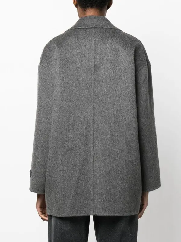 Brunello Cucinelli Cashmere Double-breasted Coat - Grey