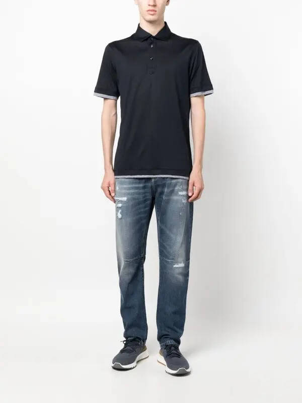 Brunello Cucinelli Distressed Slim-cut Jeans
