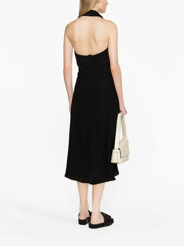 Sandro Cut-out Halterneck Midi Dress