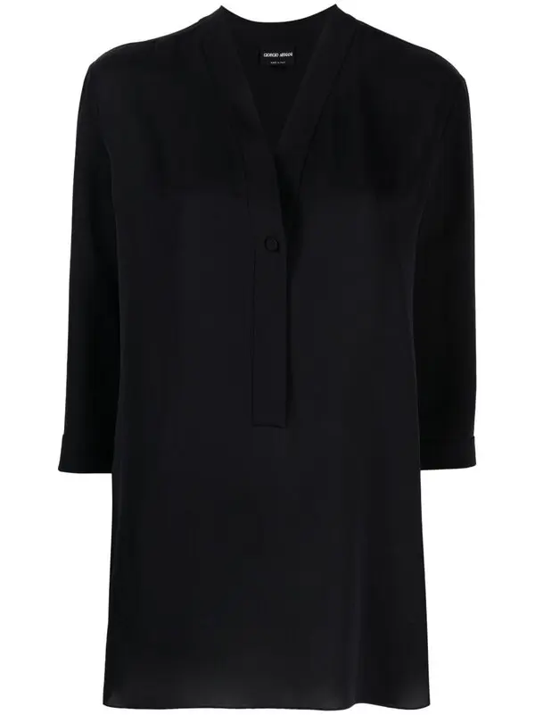 Giorgio Armani V-neck Silk Blouse