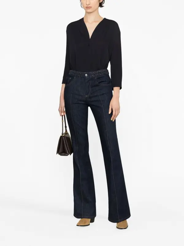 Giorgio Armani V-neck Silk Blouse