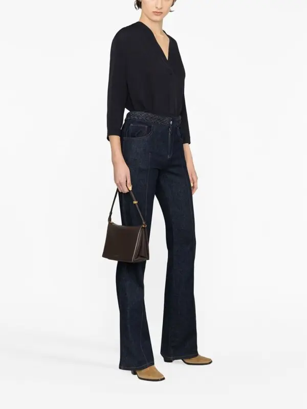 Giorgio Armani V-neck Silk Blouse