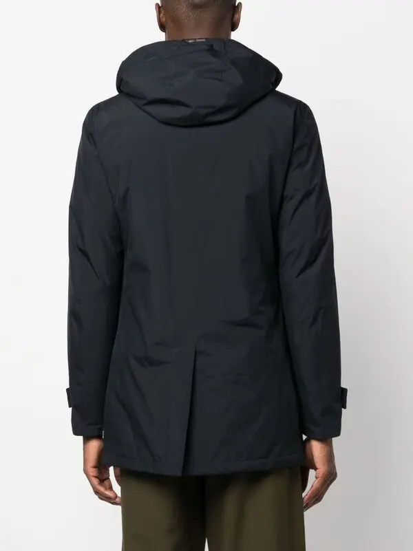 Herno Gore-tex Hooded Raincoat - Blue