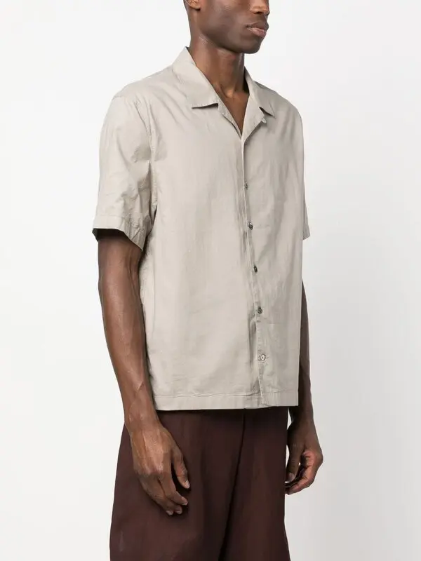 JAMES PERSE Short-sleeves Buttoned Poplin Shirt