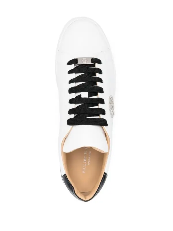 Philipp Plein Logo-plaque Low-top Leather Sneakers