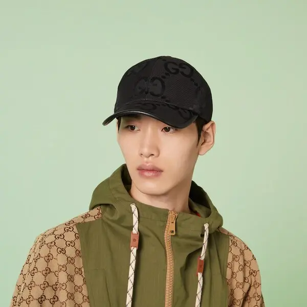 GUCCI ブラックキャップ GGパターン Gucci ブラック GGパターン キャップ - メルカリ