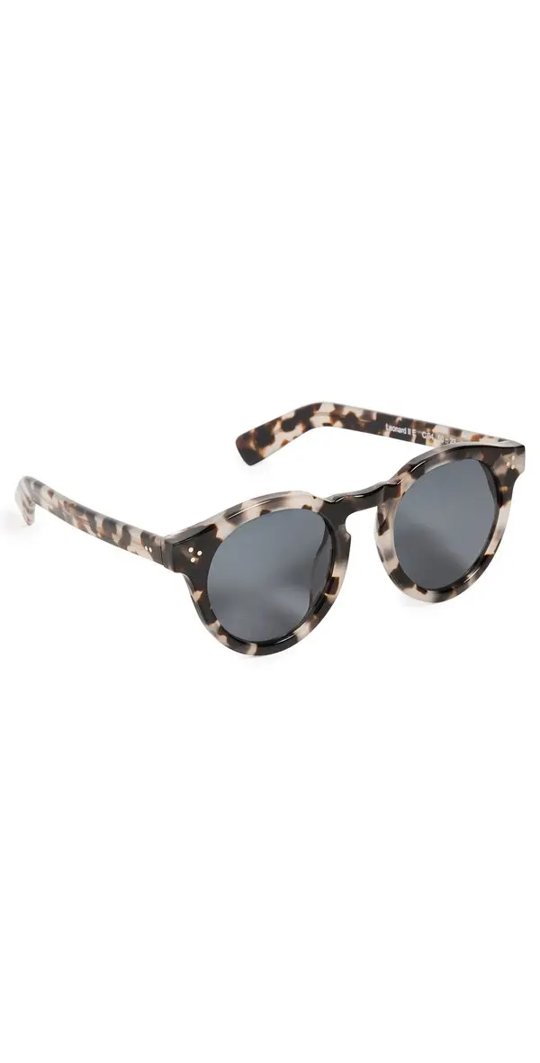 illesteva Leonard Sunglasses White Tortoise/Grey Leonard Sunglasses | illesteva main image 4